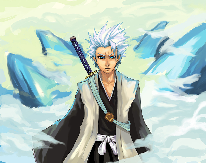 Toshiro Hitsugaya 10th Captain | Daily Anime Art