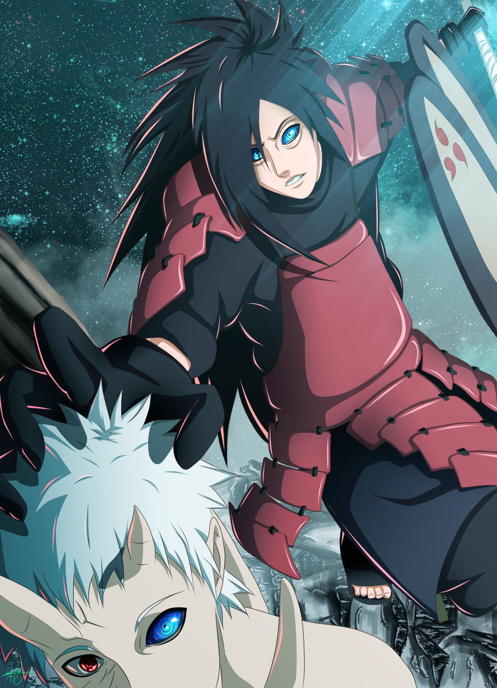 I’ve Got You! – Madara and Obito Uchiha | Daily Anime Art