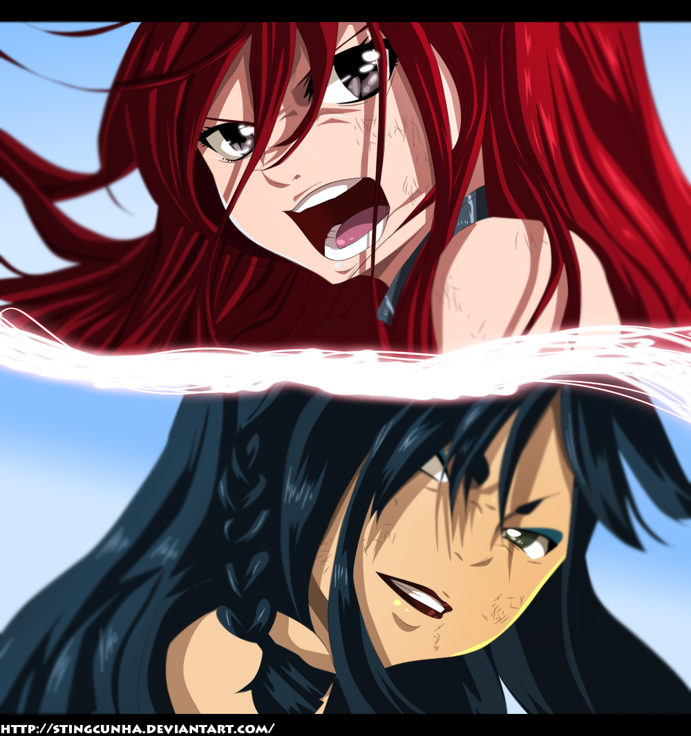 fairy_tail_353___erza_and_minerva_talking___color_by_stingcunha-d6oayvg ...