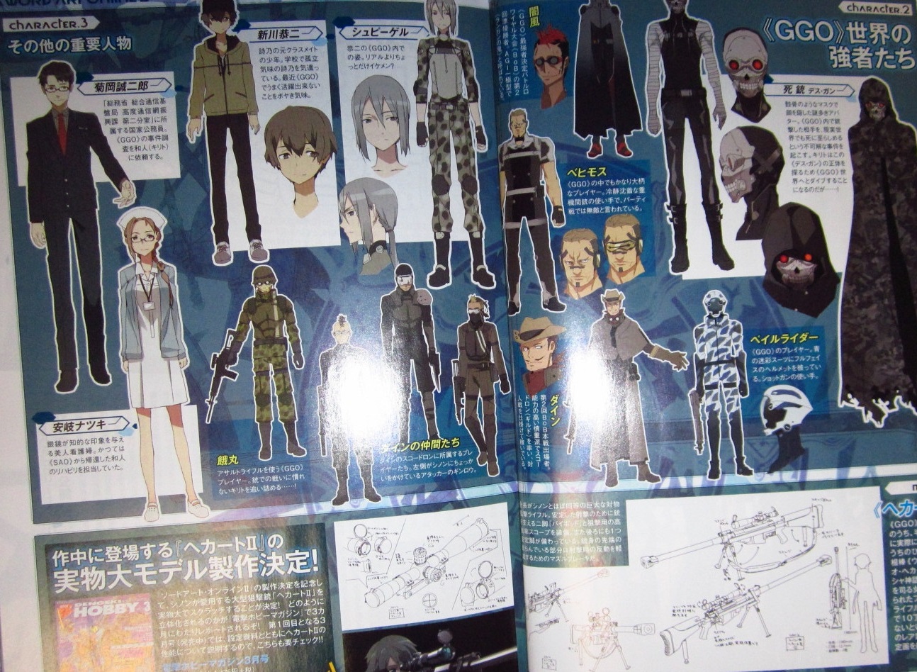 Designs based on Phantom Bullet Sword Art Online | Daily Anime Art