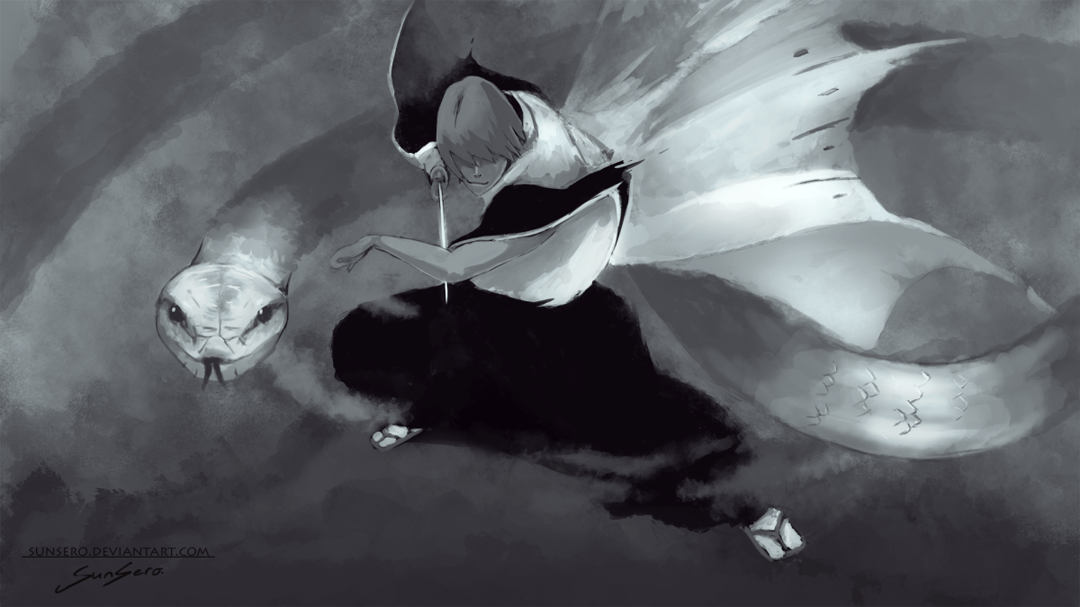 Power of the Snake – Gin Ichimaru | Daily Anime Art